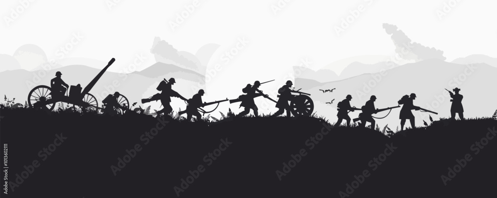 Historic battles, soldiers, cannons, and battlefields, war history ...