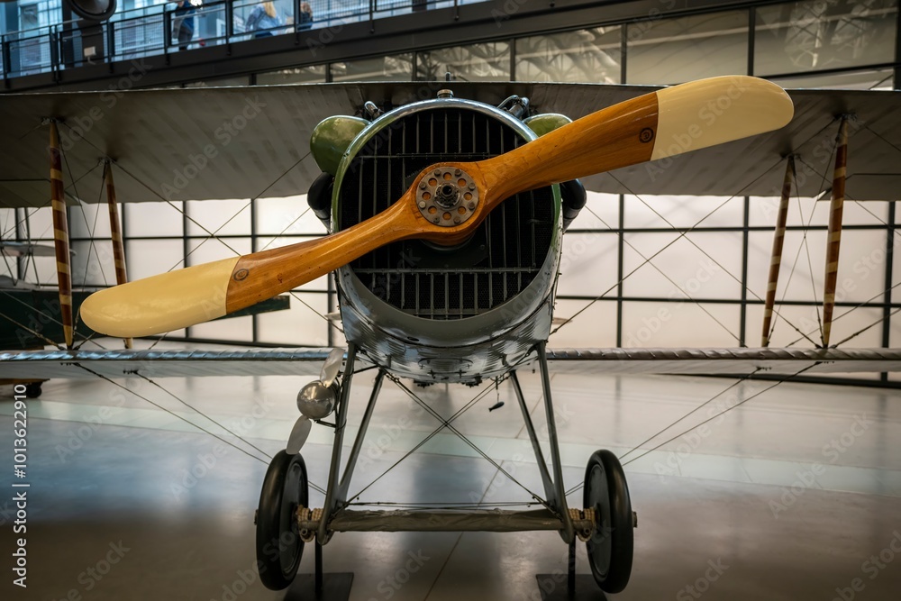 A Spad XVI, single-engine, two-seat, French-built World War I ...
