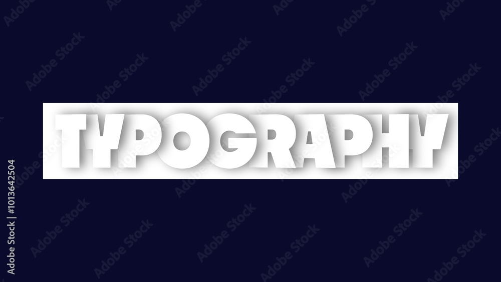 Shadowed Text Animation on White Box Stock Template | Adobe Stock