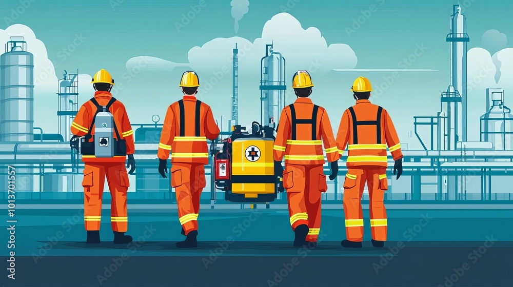 Industrial Gas Safety Emergency response team, handling gas safety ...