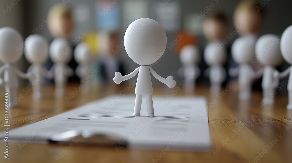 Strategic Project Timeline Briefing by Team Leader 3D Render with Copy ...