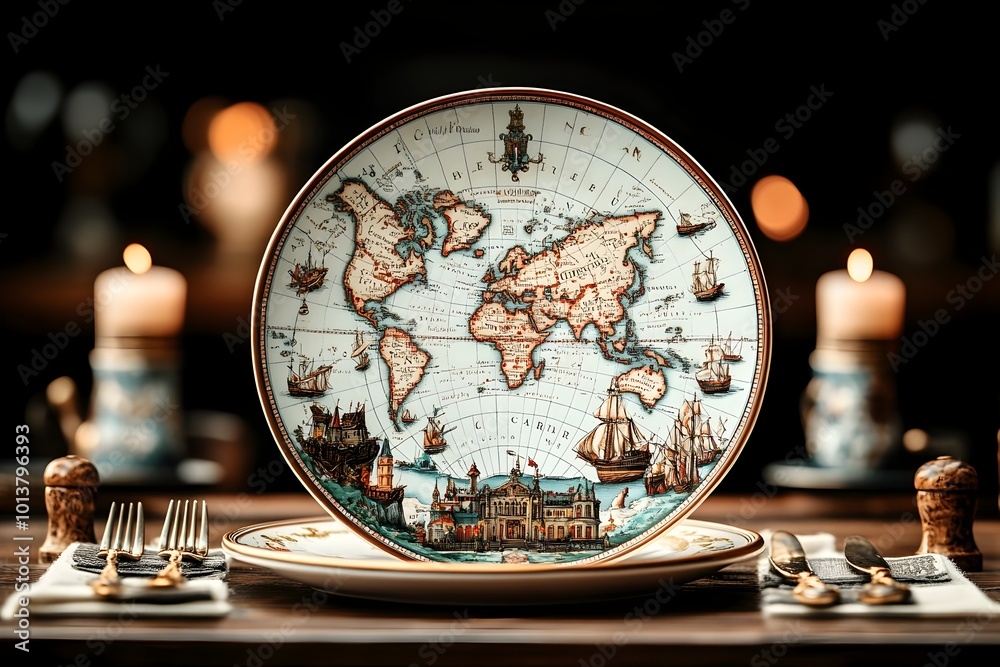 Refined Cartographic Cuisine Dining Experience in Cozy Tavern Setting ...