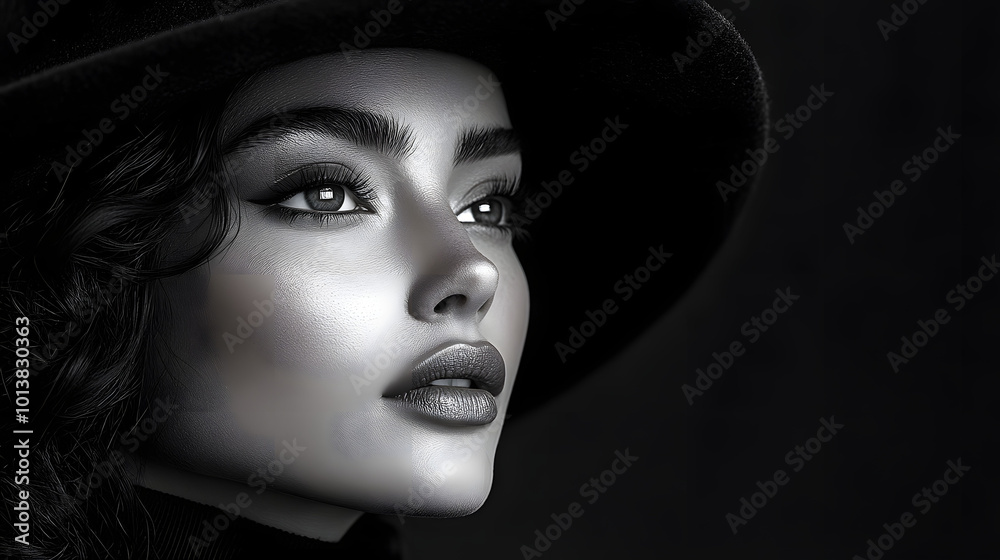 A minimalist black background designed for portrait photography ...