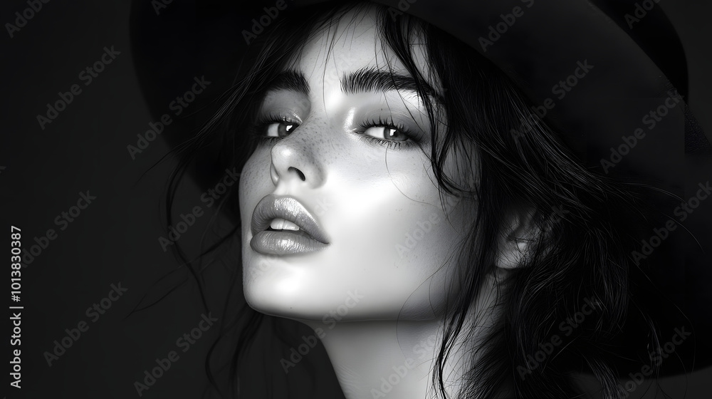 A minimalist black background designed for portrait photography ...