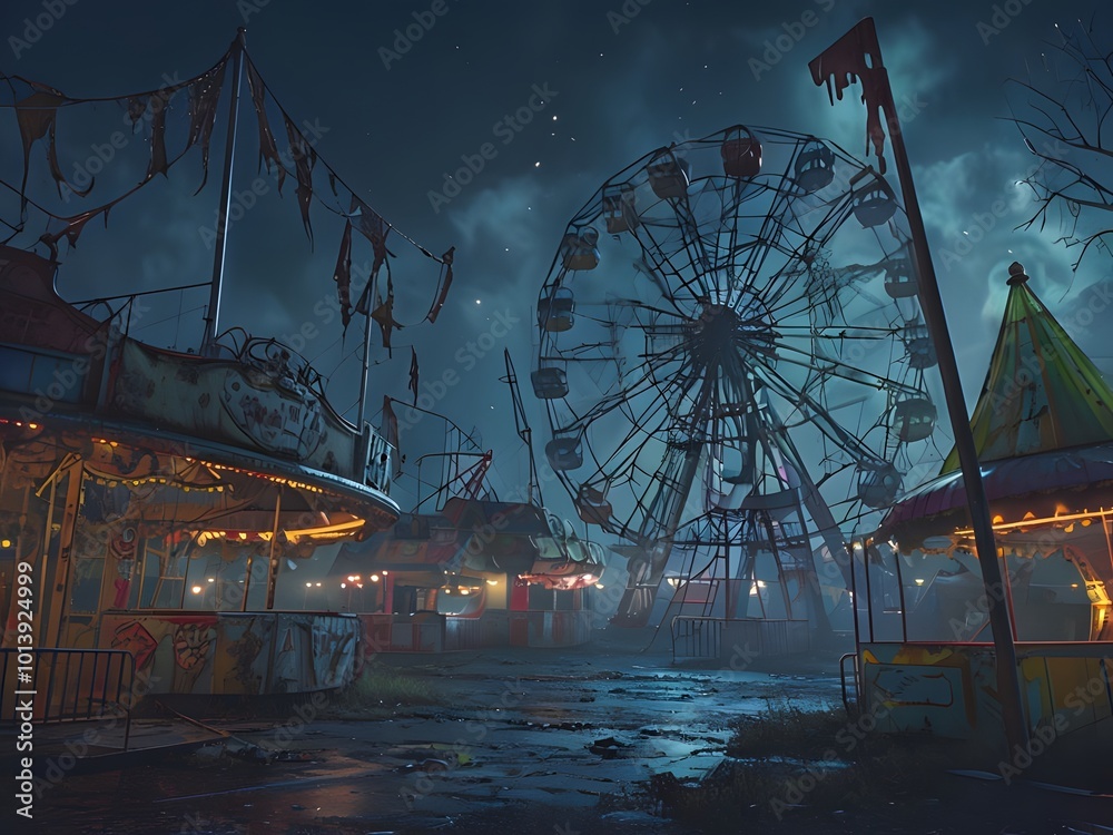 halloween haunted park halloween based park spooky horor park spooky ...