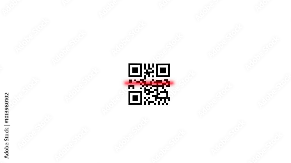 QR code, scan. Motion graphic design. Alpha channel ,The QR codes ...