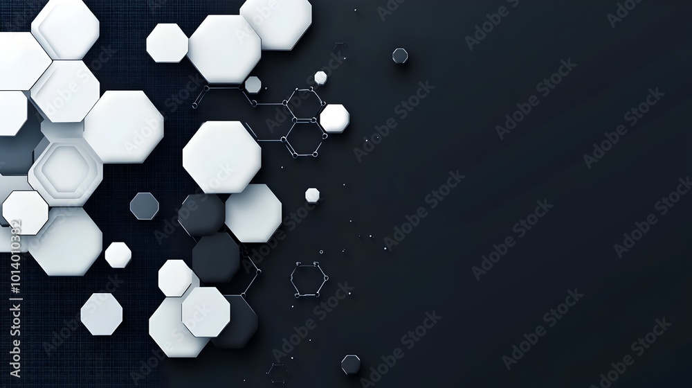 Detailed showcasing the molecular structure of graphene featuring a ...