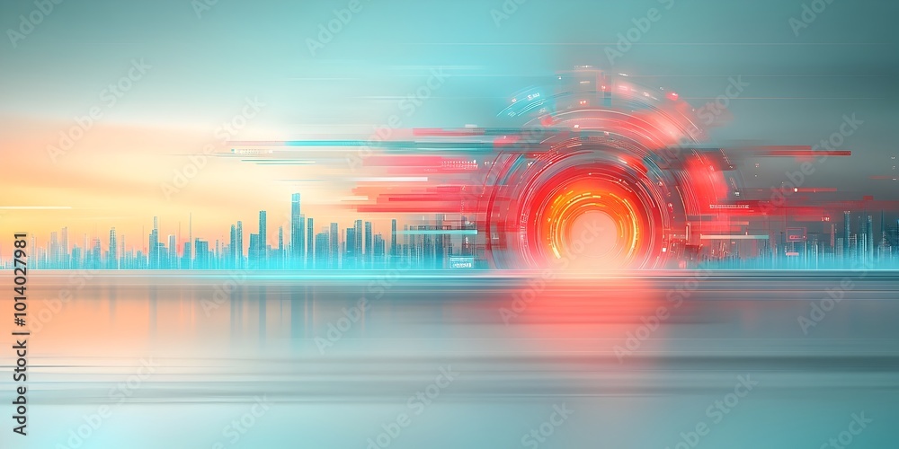 Immersive digital sanctuary with shimmering data crystals dynamic ...