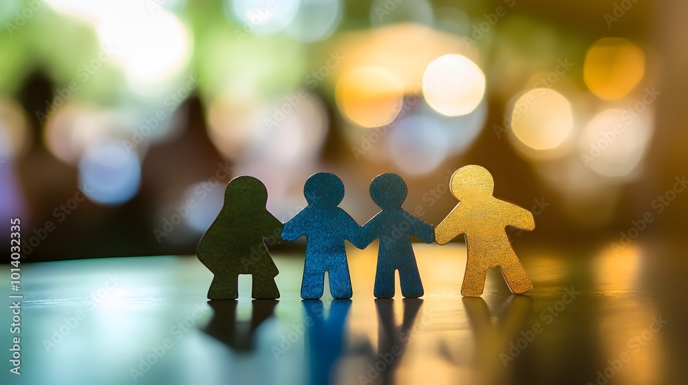 Puzzle pieces symbolizing the autism spectrum, alongside a family ...