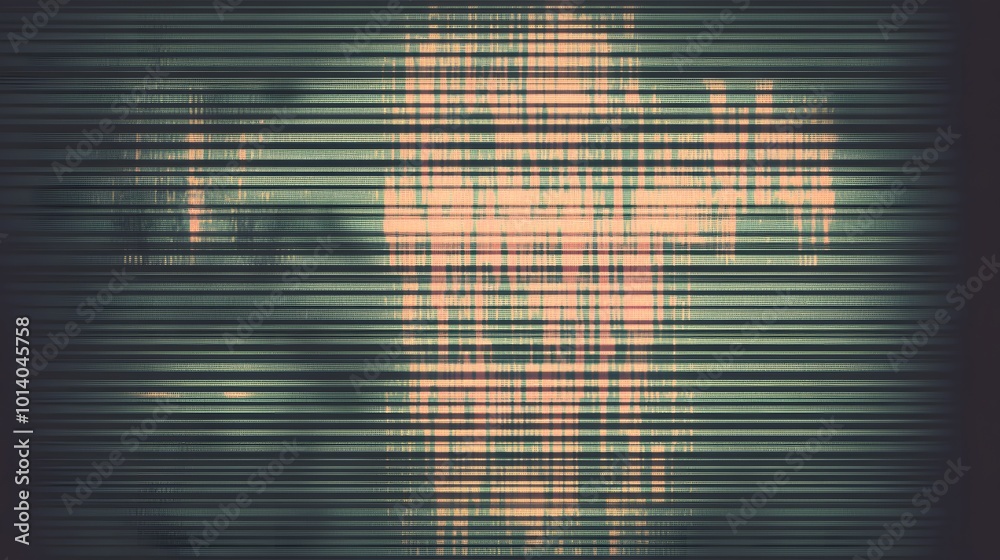 Seamless retro VHS scanlines with TV signal static noise overlay ...