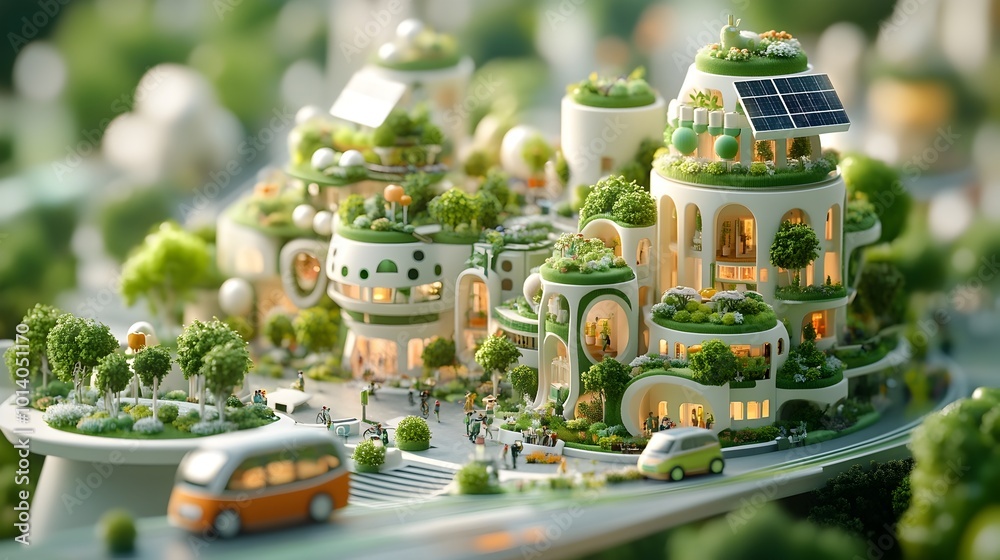 Sustainable Futuristic City Model with Renewable Energy and Eco ...