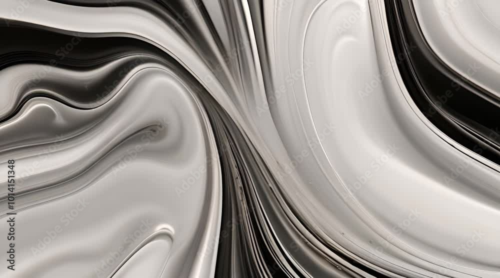 Abstract Liquid black and white texture Organic background for visual ...