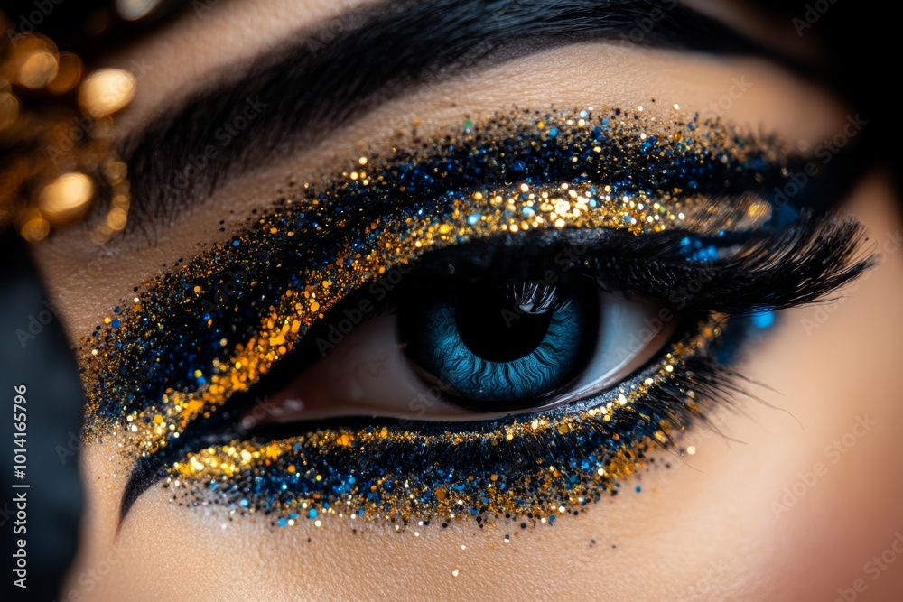 Realistic depiction of Durga idolâ€™s eyes being painted, capturing the ...