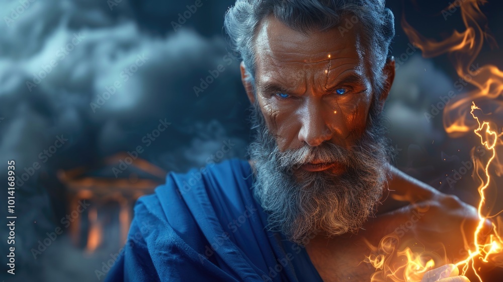 Supreme Deity: Zeus, Greek god of heavens, thunder and lightning, ruler ...