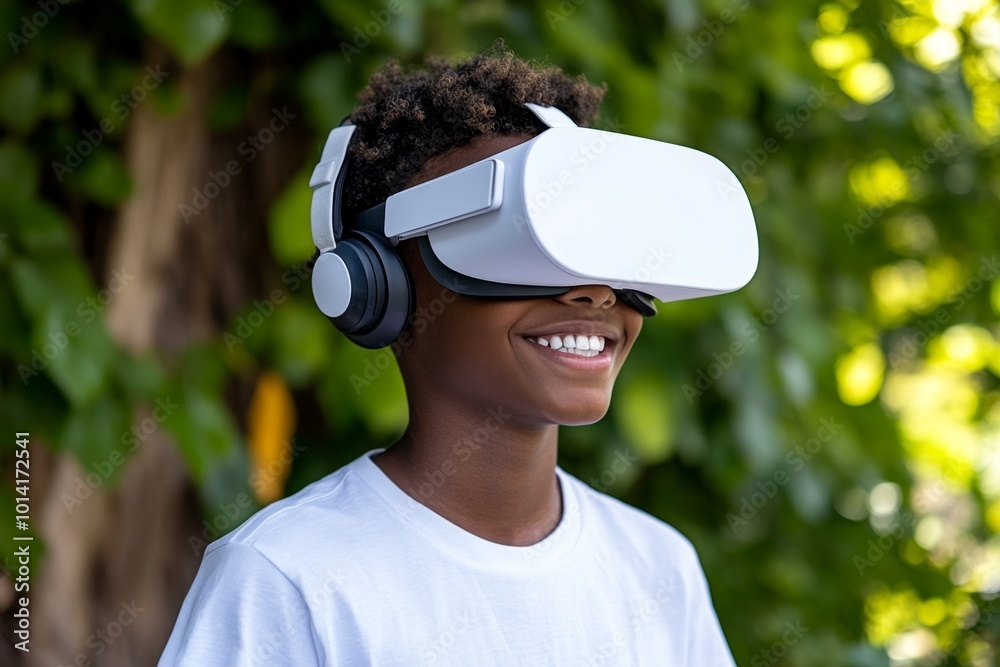 Realistic depiction of teenagers exploring virtual worlds for learning ...