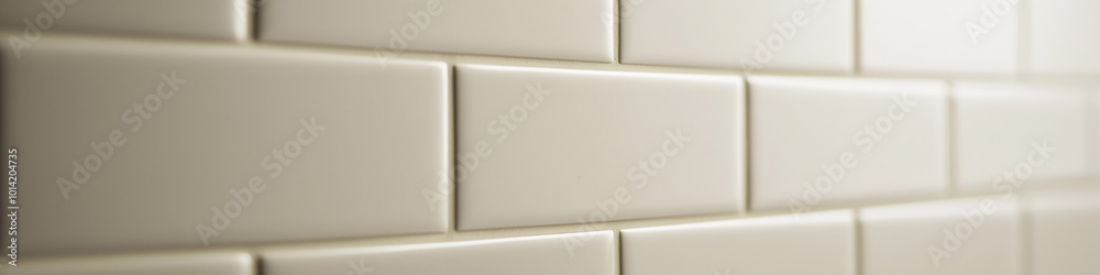 Generative ai. smooth ceramic tiles, beige color, soft lighting ...