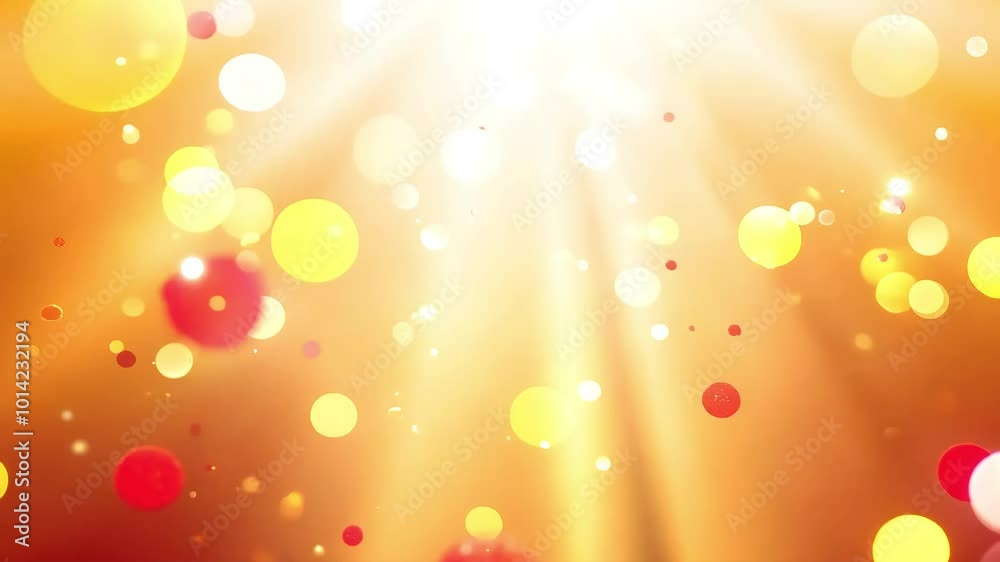 stunning 4K 3D animation features luminous light effects red yellow ...