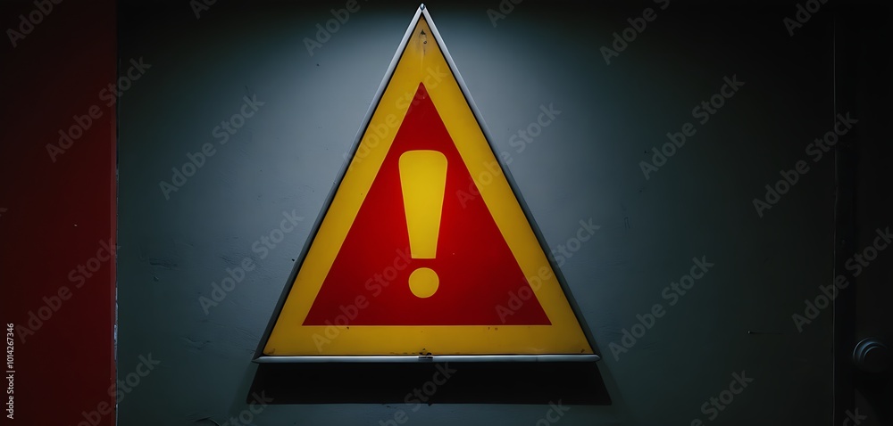Alert in Focus: The Universal Exclamation Mark Sign for Hazard ...