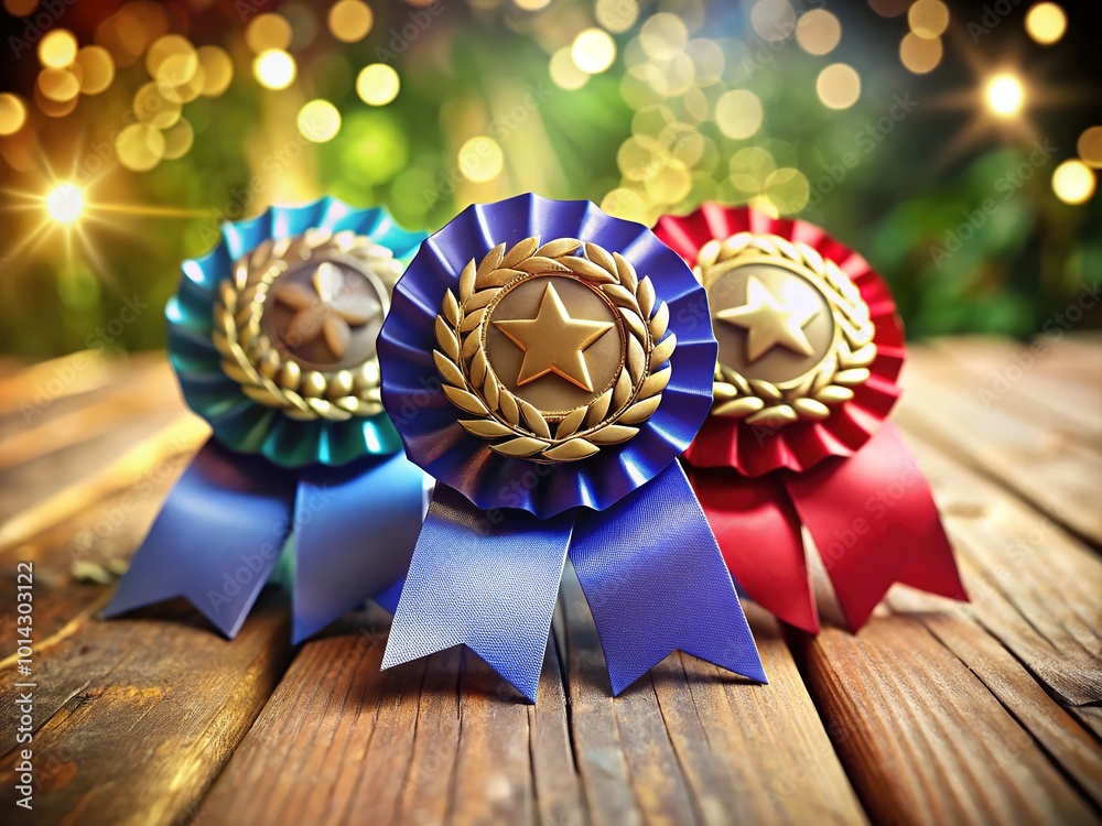 Colorful Award Ribbons for 1st, 2nd, and 3rd Place Recognition in ...