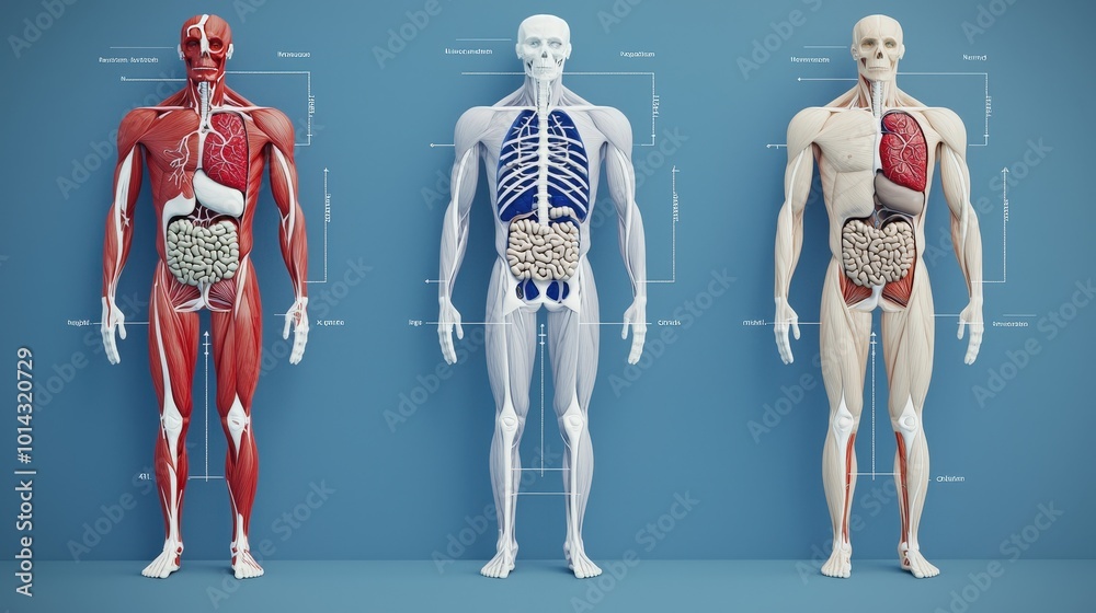 Human Anatomy Diagram Muscles Skeleton Organs Digestive System Lungs ...