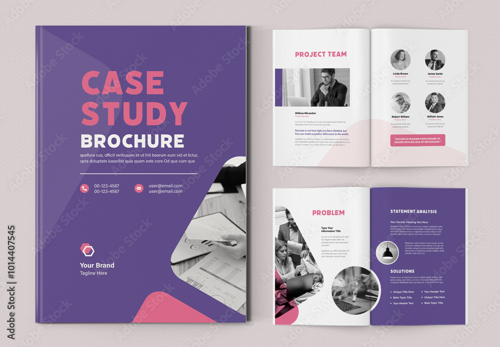 Modern Case Study Brochure Template Stock Template | Adobe Stock