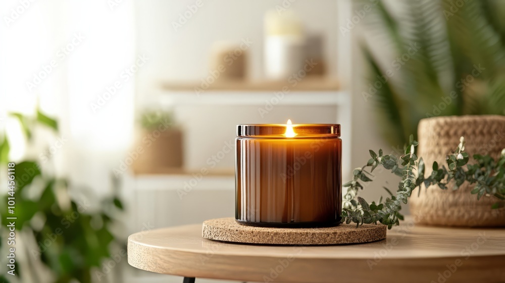 Customizable candle jar on a transparent background: A stylish candle ...