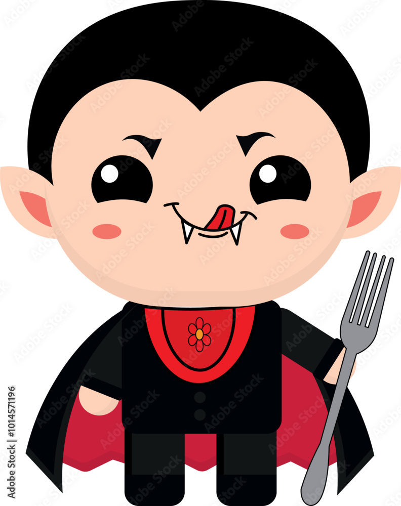 Cute goth vampire with expressions collection Fun Emotions stick ...