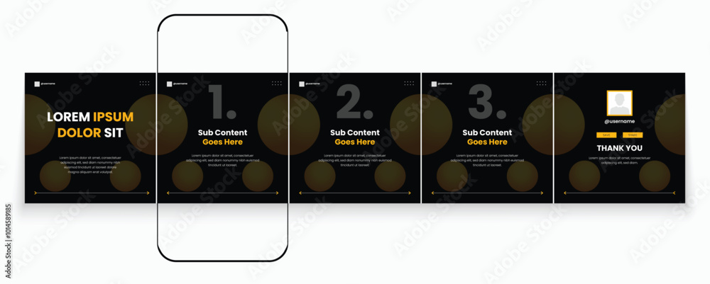 Carousel social media template minimalist design for linkedin carousel ...