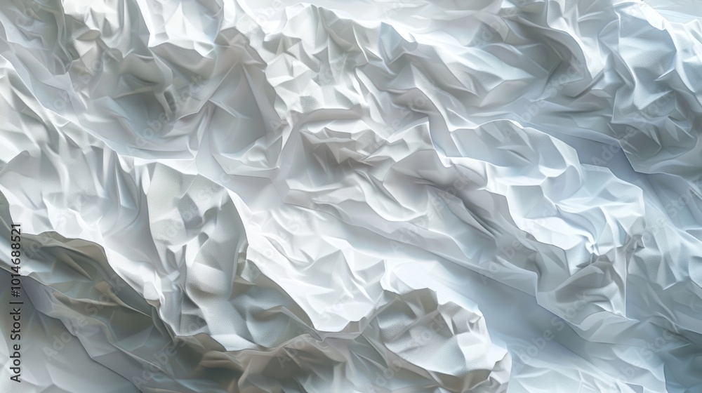 Crisp and textured abstract background created from crumpled scrunched ...