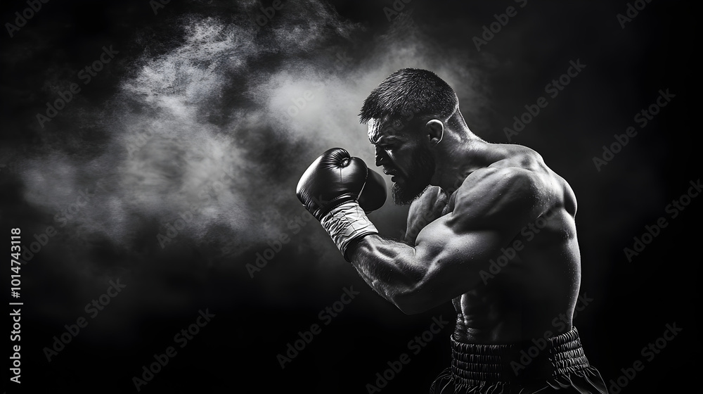 A boxer ducking under a punch, showcasing agility and quick reflexes in ...