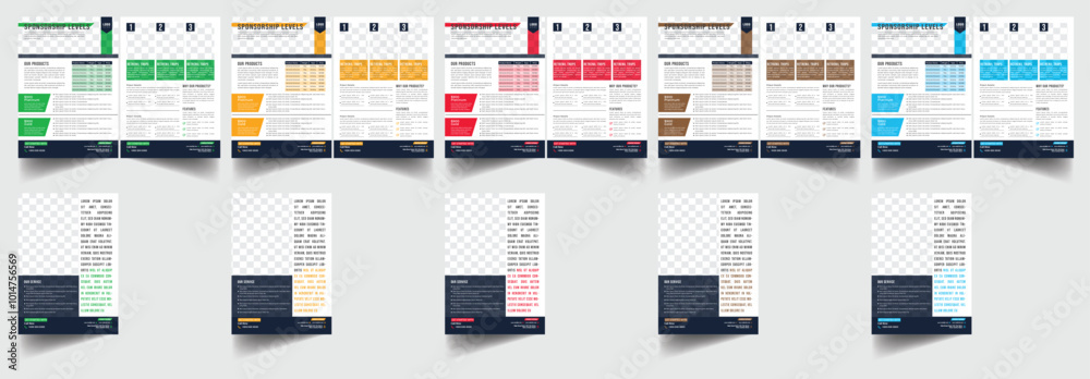Technical Data Sheet layout template. Product Catalogue & modern a4 ...