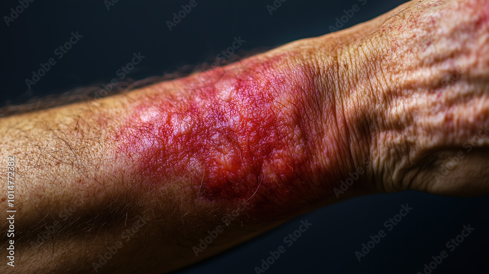Arm with Severe Cellulitis Depicting Intense Redness, Skin Inflammation ...