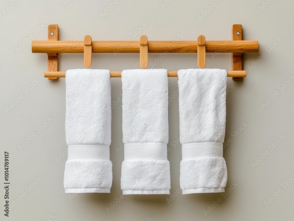 Towel with built-in hanging loop for easy storage and drying, towel ...