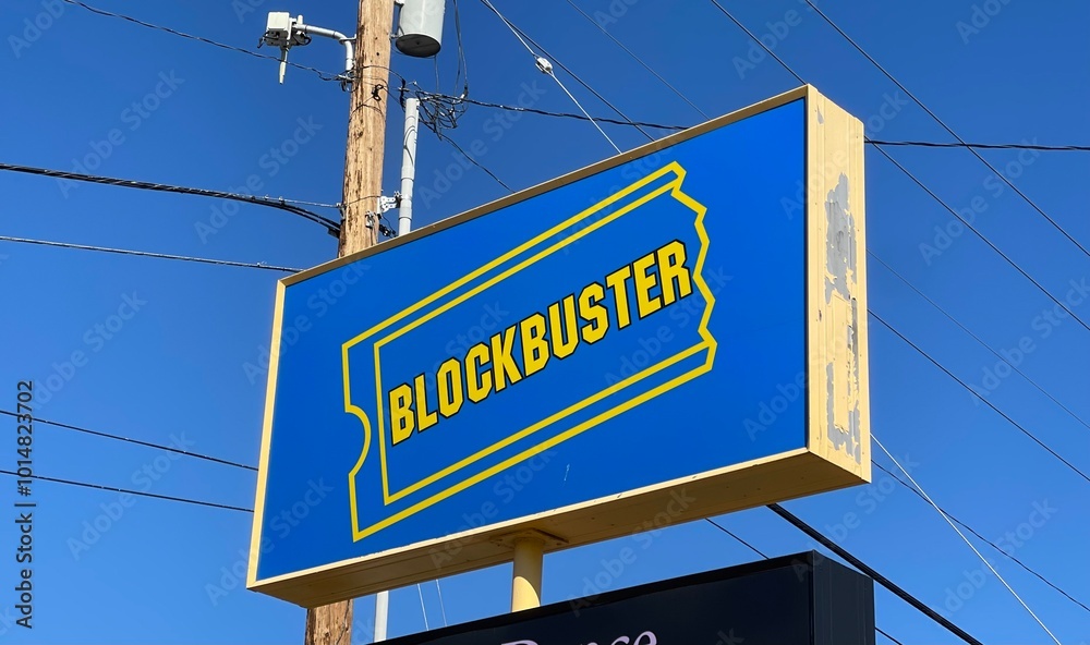Bend, OR - October 6, 2024 - Exterior street sign outside of the last ...