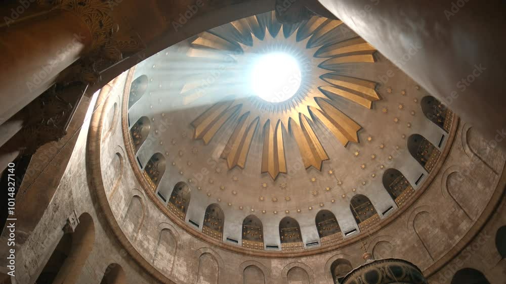 A remarkable phenomena caused by the light beam, penetrating the inside ...