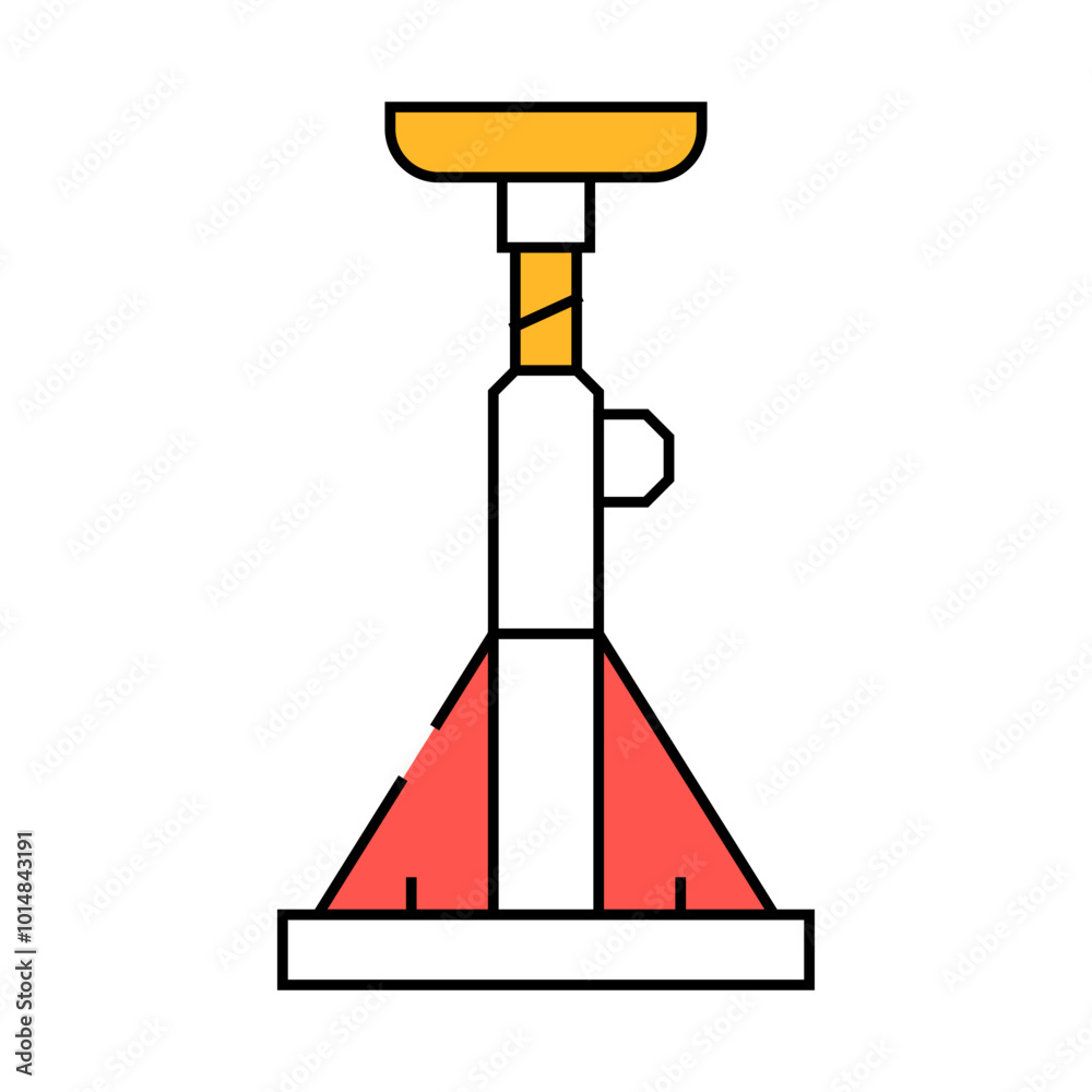 floor jacks line icon vector. floor jacks sign. isolated symbol ...