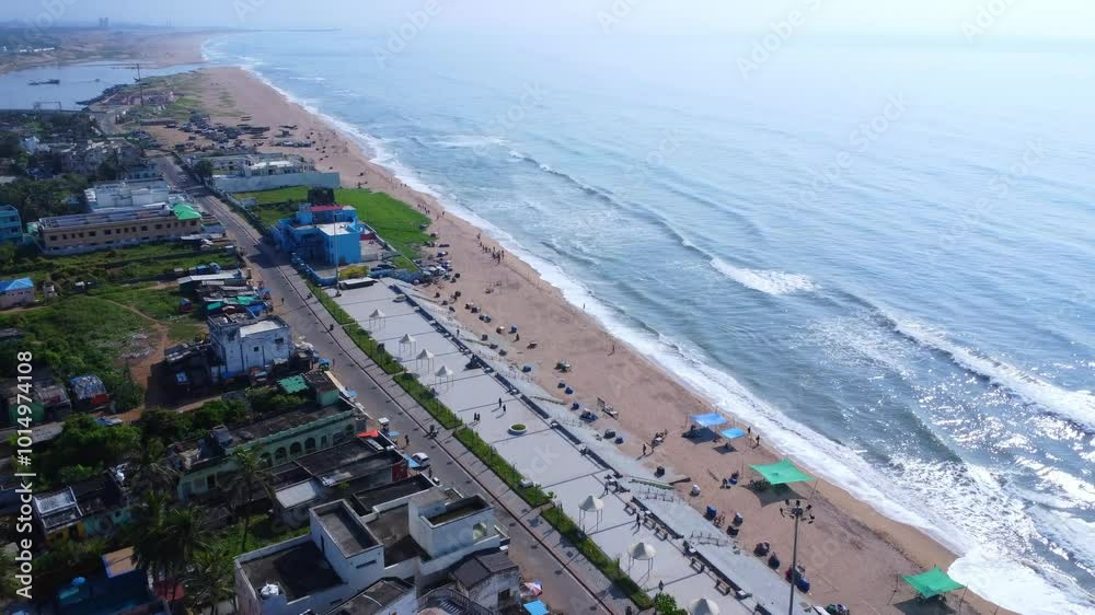 Gopalpur Sea Beach , Odisha , India , Beach With Clouds Sky Shore Sea ...
