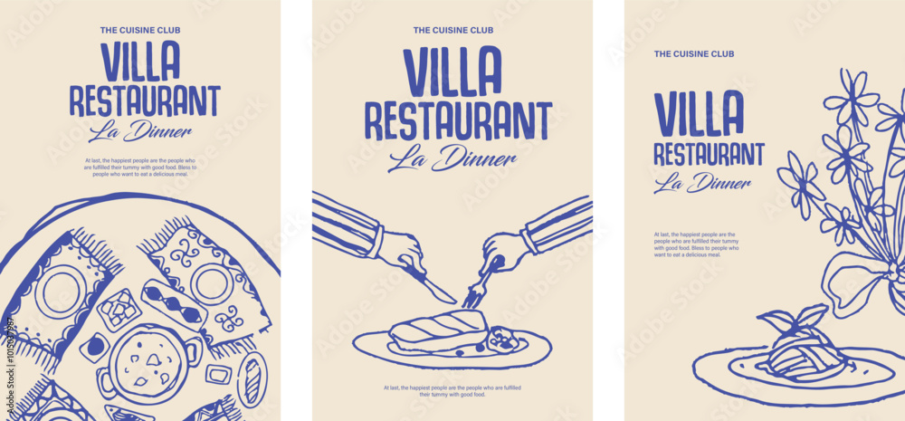 Cuisine, restaurant poster. Creative cinematic romantic fine dining ...