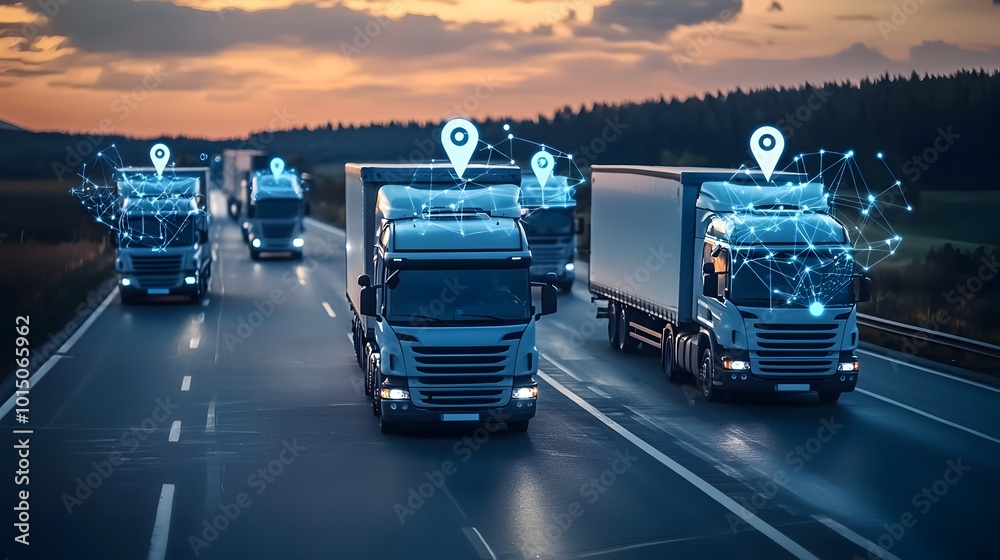 Digital Fleet Management Dashboard with Live Tracking Data and ...