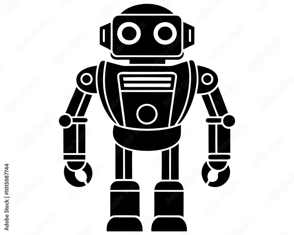 Robot silhouette vector, Robot icon Alien silhouette, Robot Clipart ... Robot silhouette vector, Robot icon Alien silhouette, Robot Clipart ...