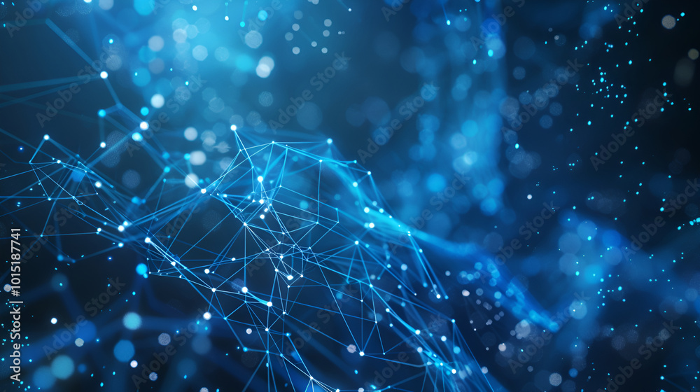 3D network connections with plexus design background ,Galaxy Space Art ...