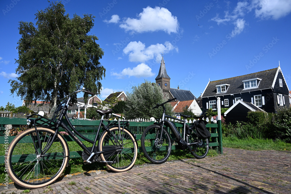 Marken, Netherlands - August 25, 2024: Marken is a village in the ...