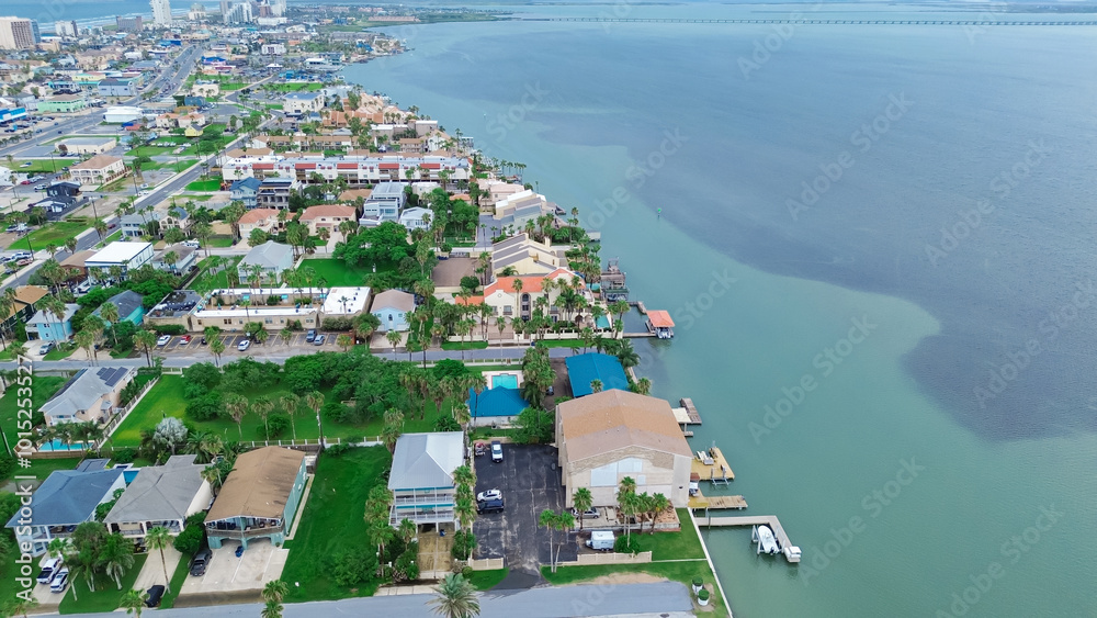 Laguna Bay near Downtown South Padre Island with Queen Isabella ...