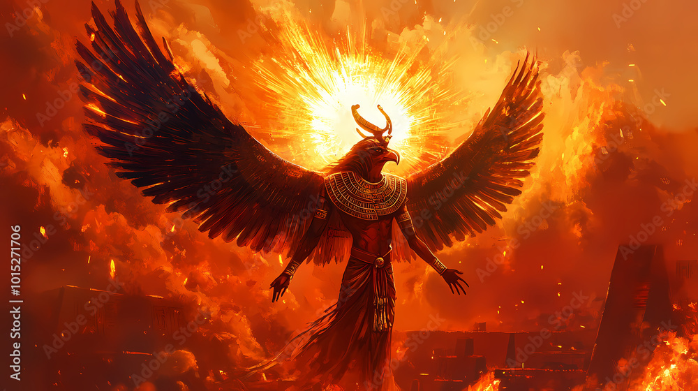 Egyptian god ra re( the sun god and one of the most important deities ...