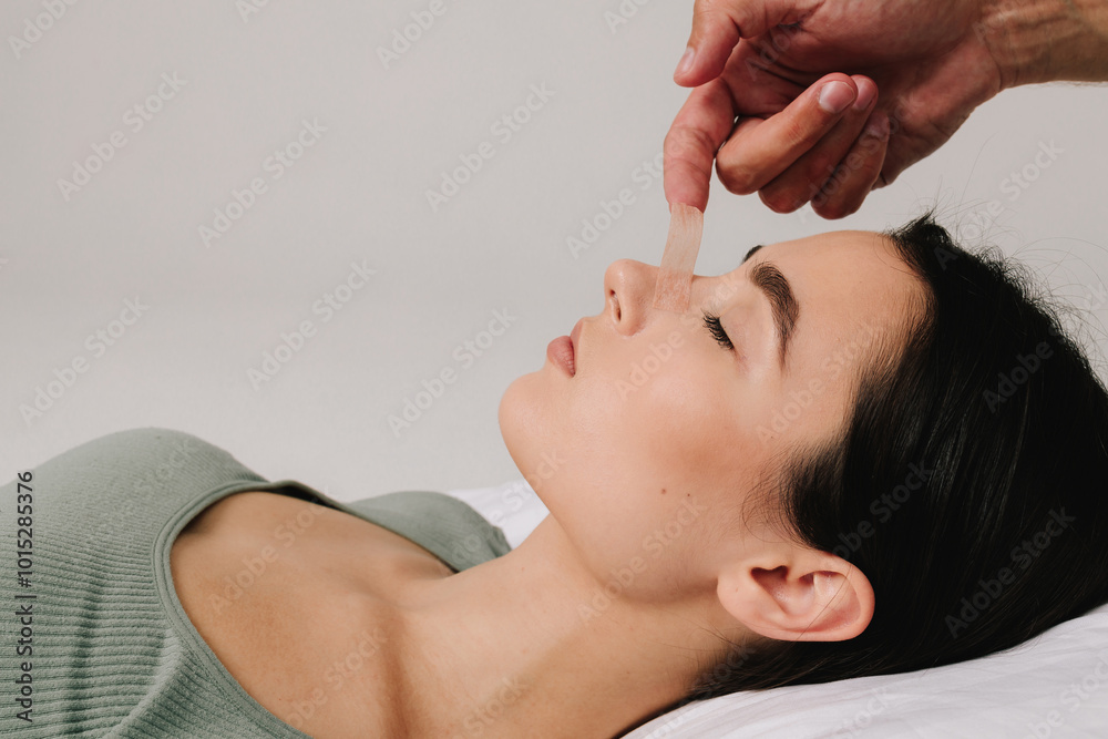 Beneficial nose taping after rhinoplasty procedure to support shape ...