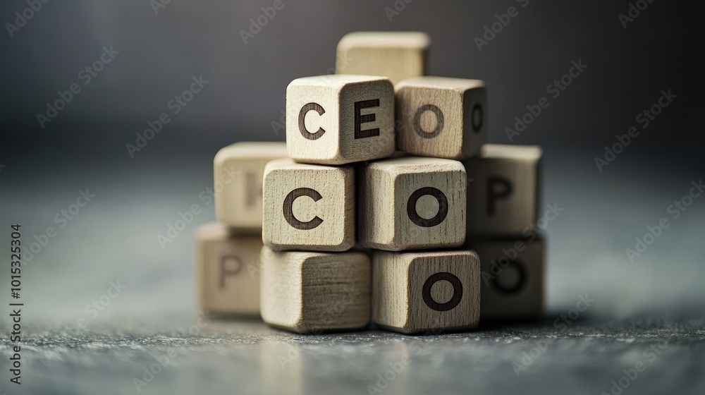 Minimalist CEO Title Blocks - Clean and modern composition featuring ...