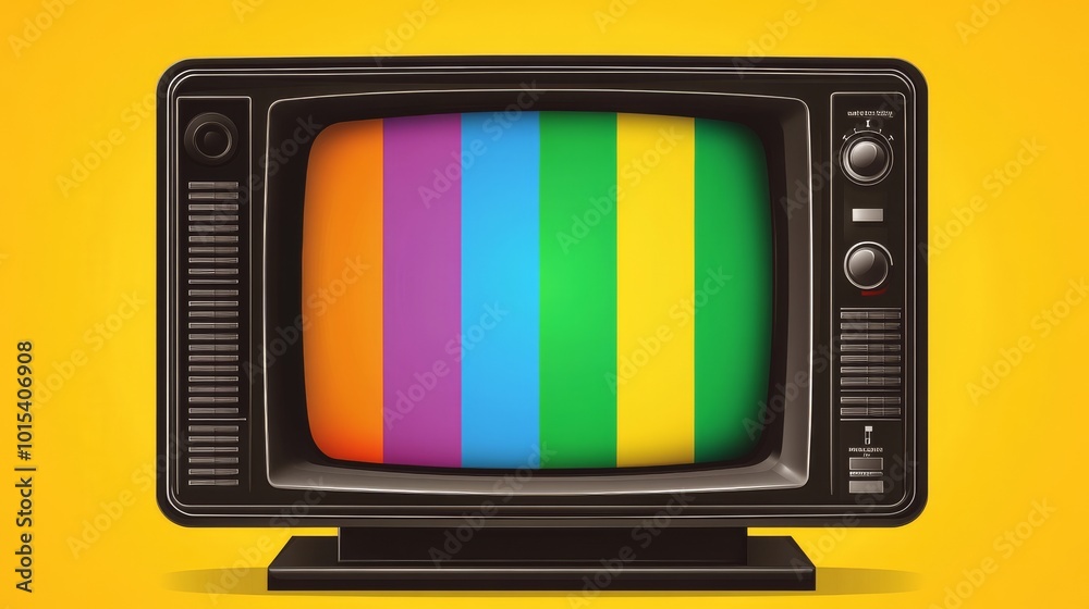 Full HD Size 16:9, television test of stripes. TV pattern signal or TV ...