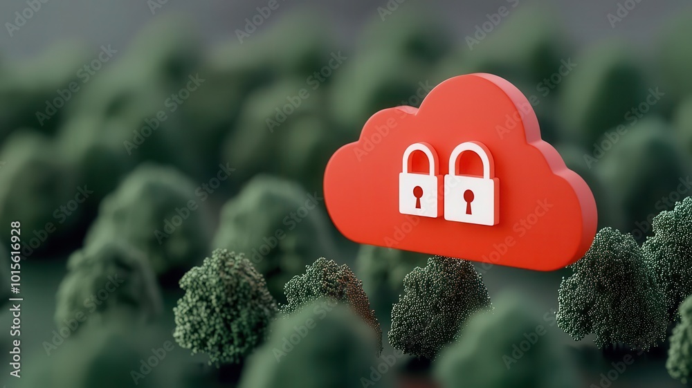 Encrypted data flow to cloud storage, with a graphical representation ...