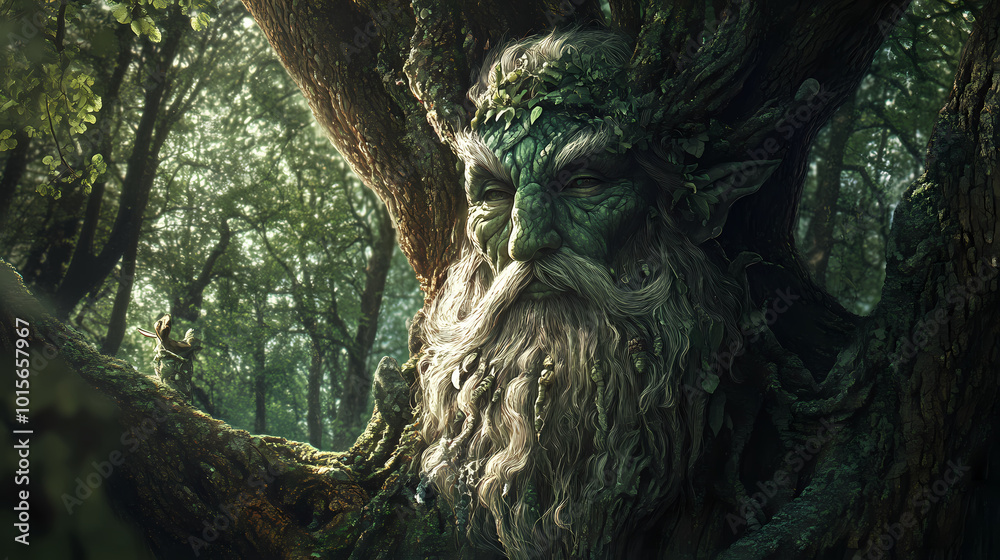Myth of the leshy a forest guardian spirit ancient slavic folklore ...