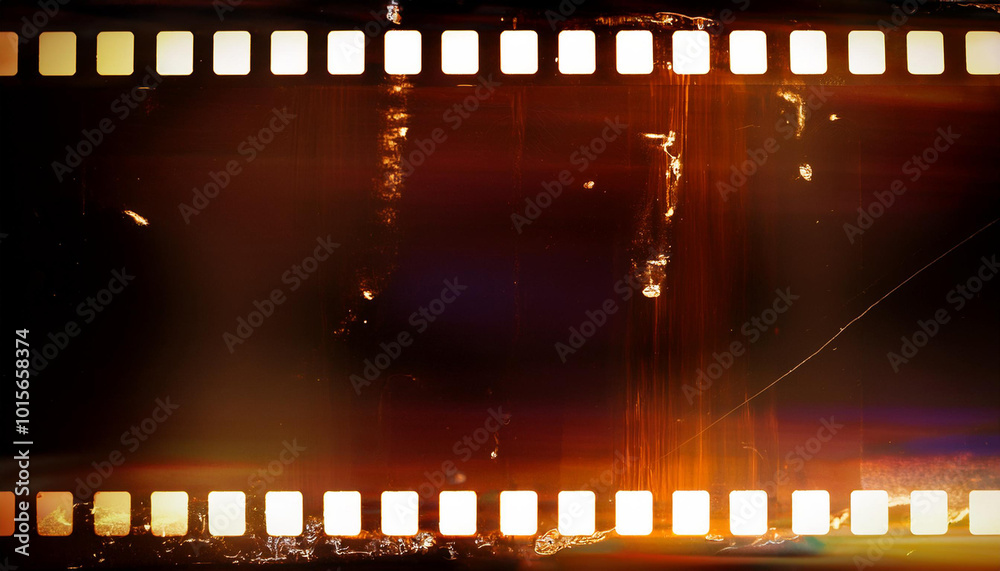 Vintage looping film strip melting background. 4K Reel Clutter, Old Tv ...
